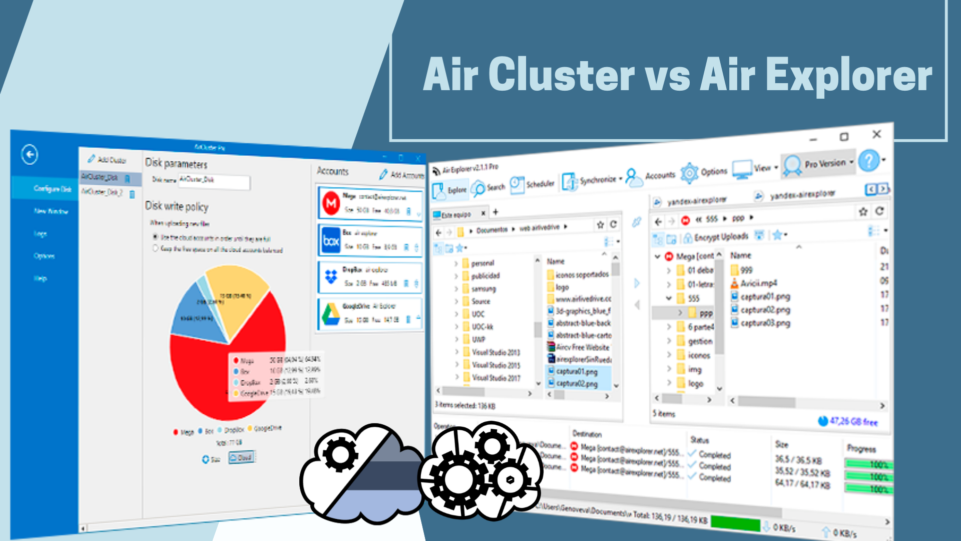 Air Cluster vs Air Explorer