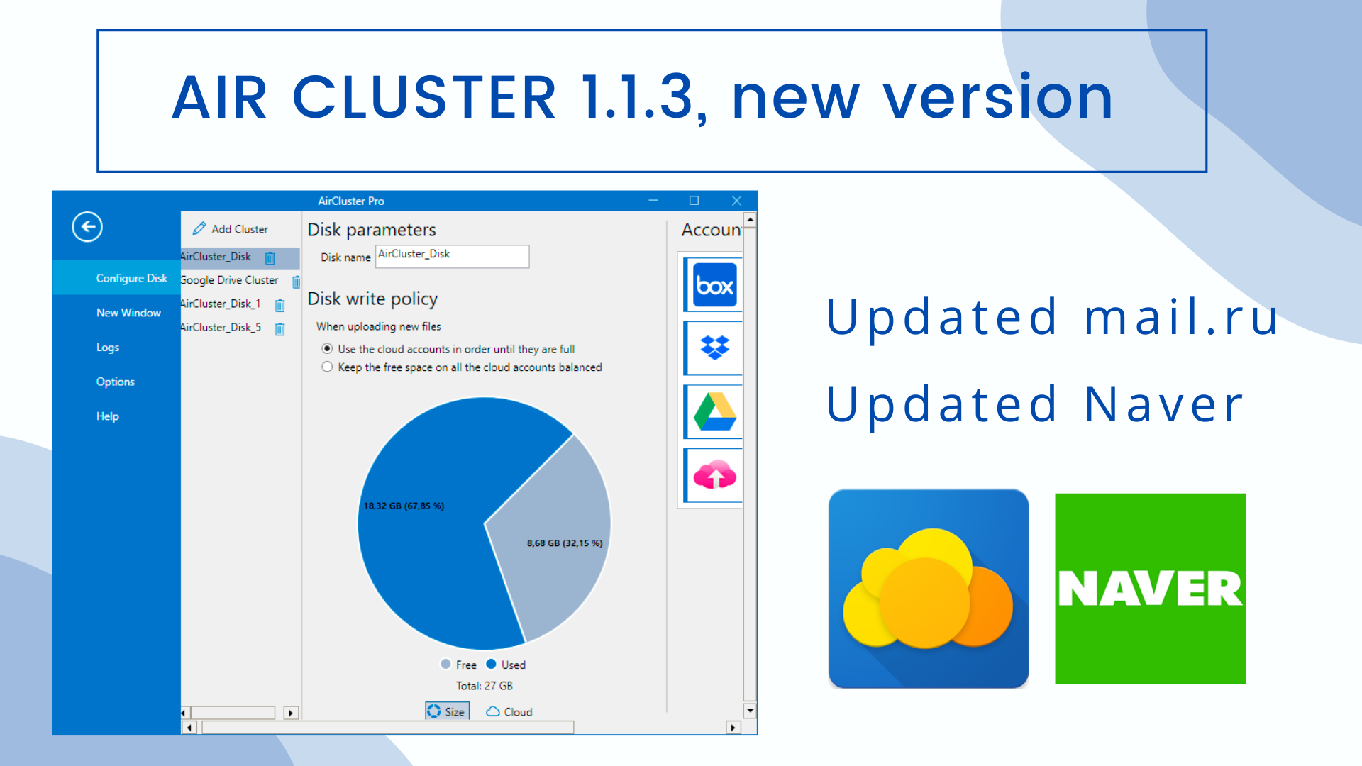 Air Cluster 1.1.3, new version