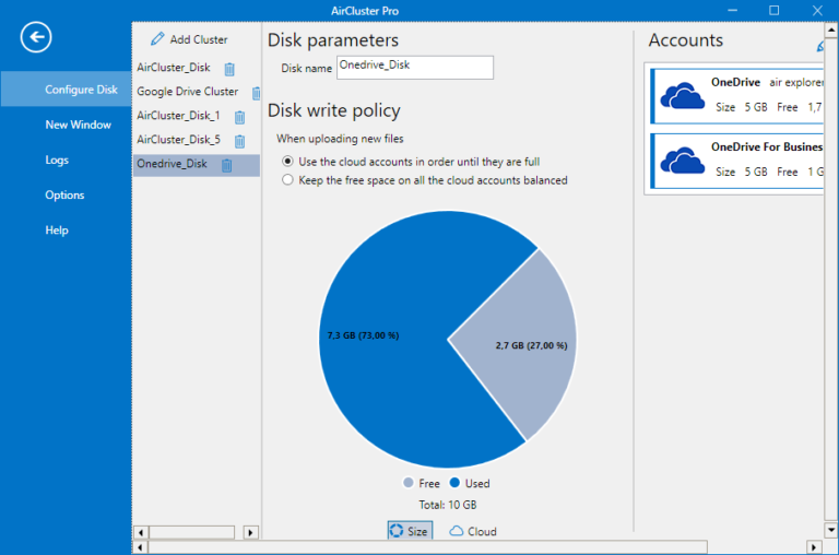 Get more space joining your OneDrive accounts