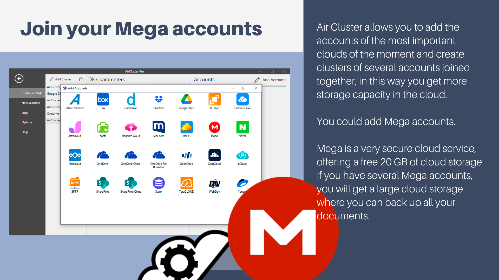 Join your Mega accounts