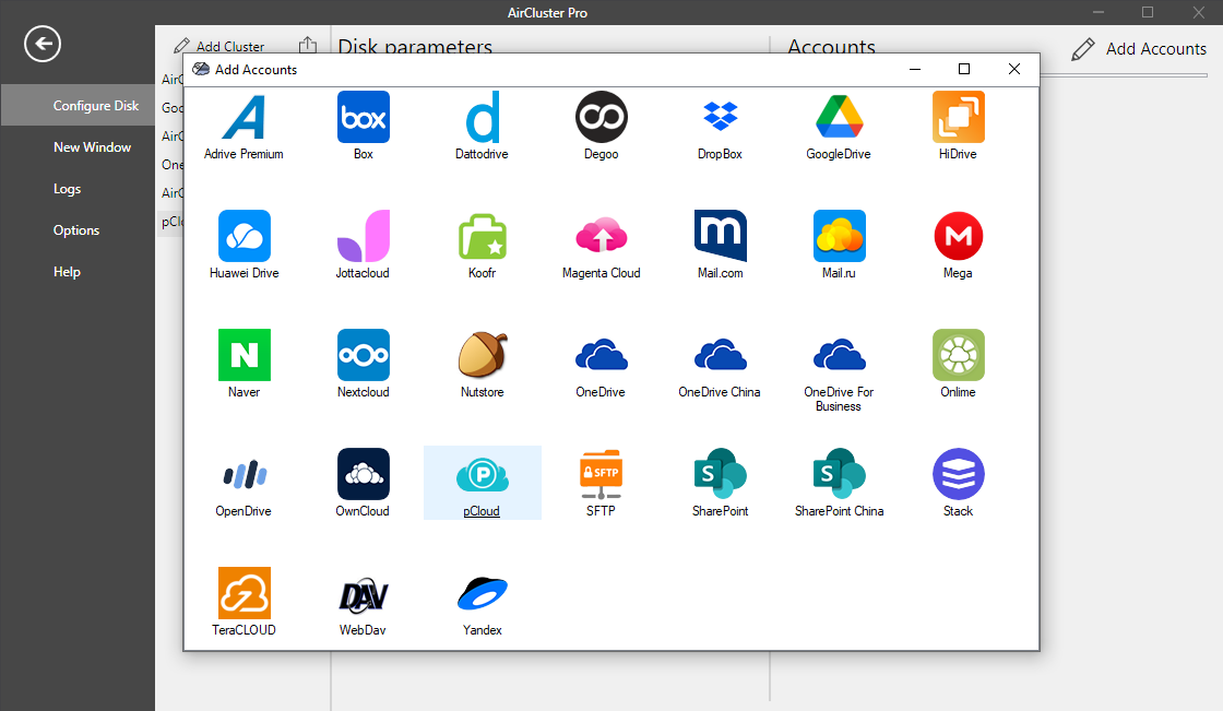Join your pCloud accounts