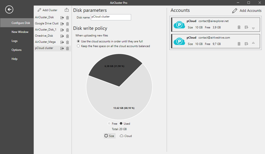 Join your pCloud accounts