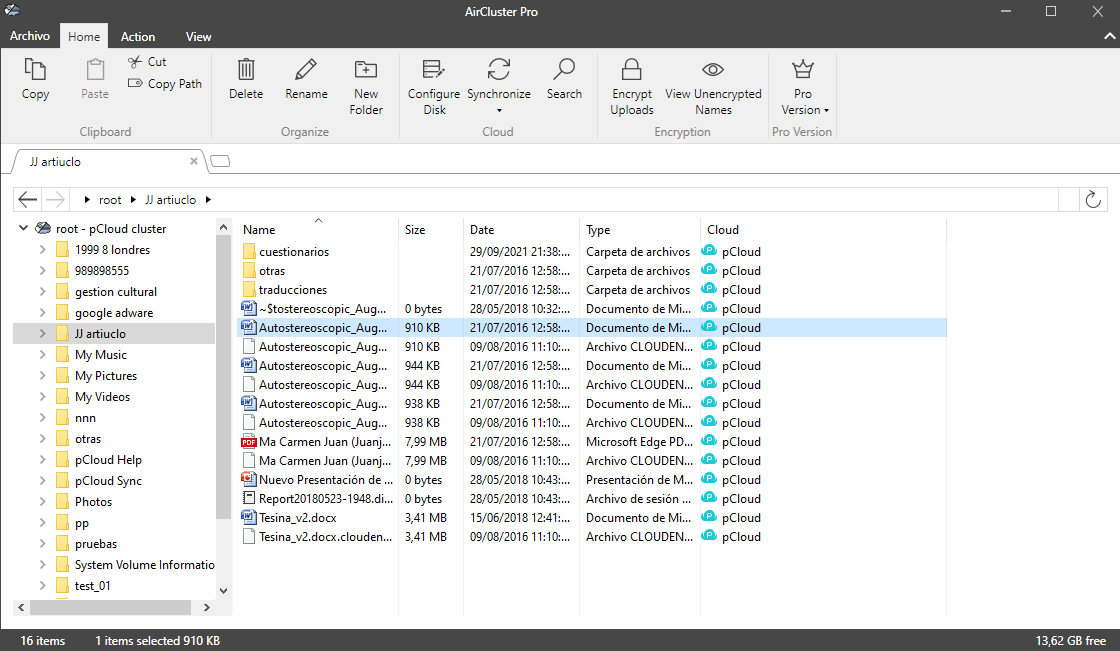Join your pCloud accounts