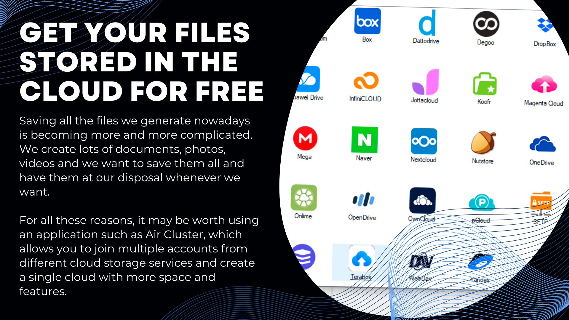 Get your files stored in the cloud for free