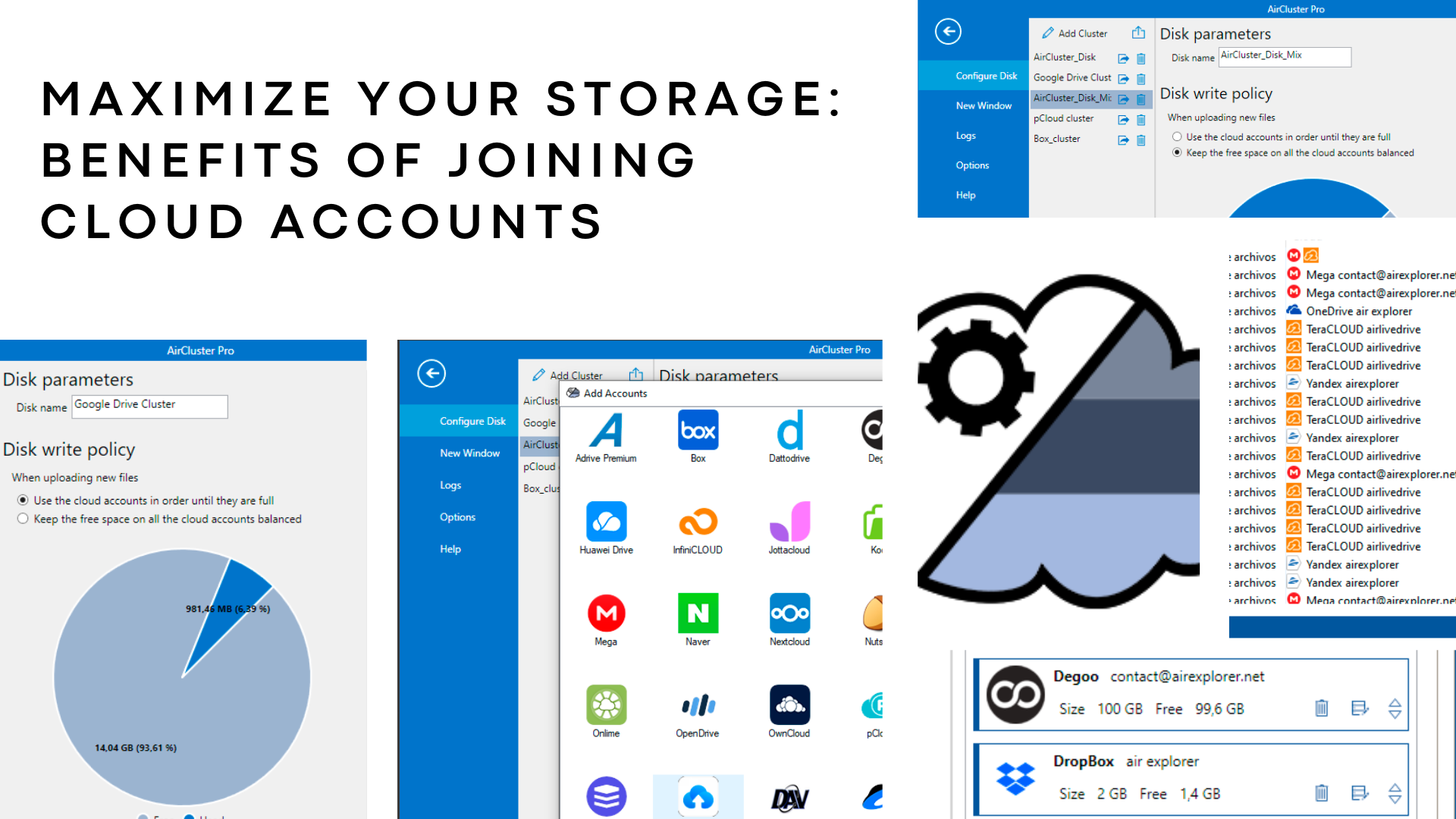 Maximize your storage: Benefits of joining cloud accounts