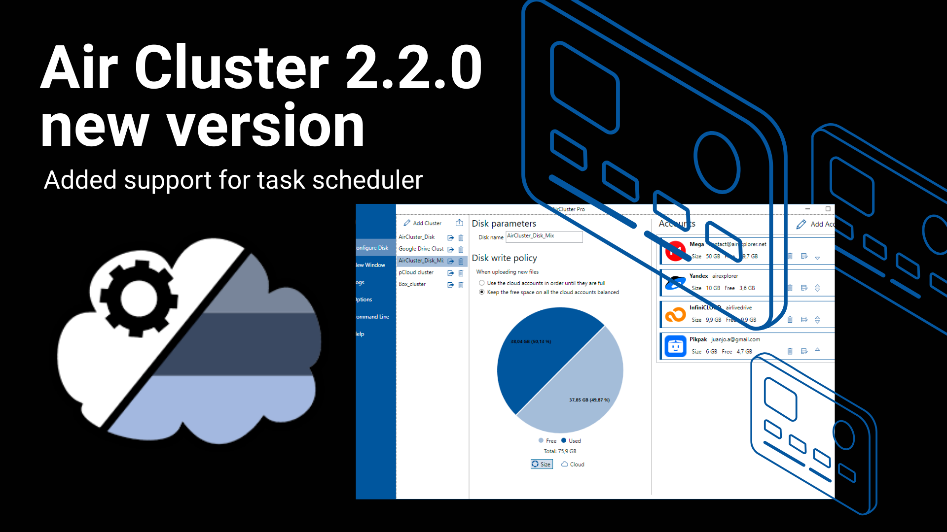 Air Cluster 2.2.0, new version