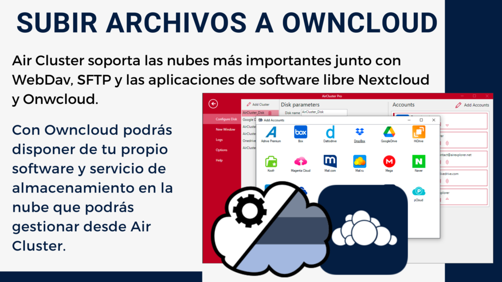 Subir archivos a Owncloud