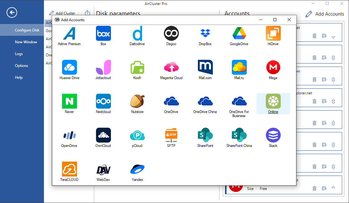 Administrador de archivos para Onlime