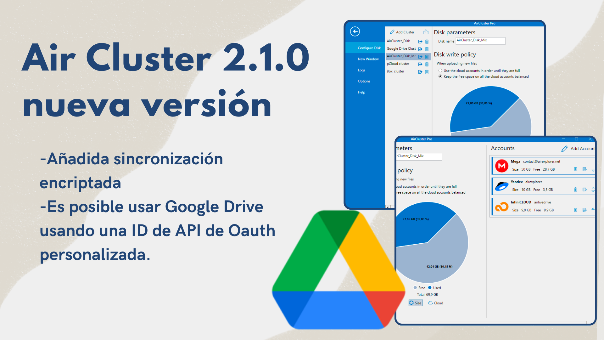 Air Cluster 2.1.0, nueva versión