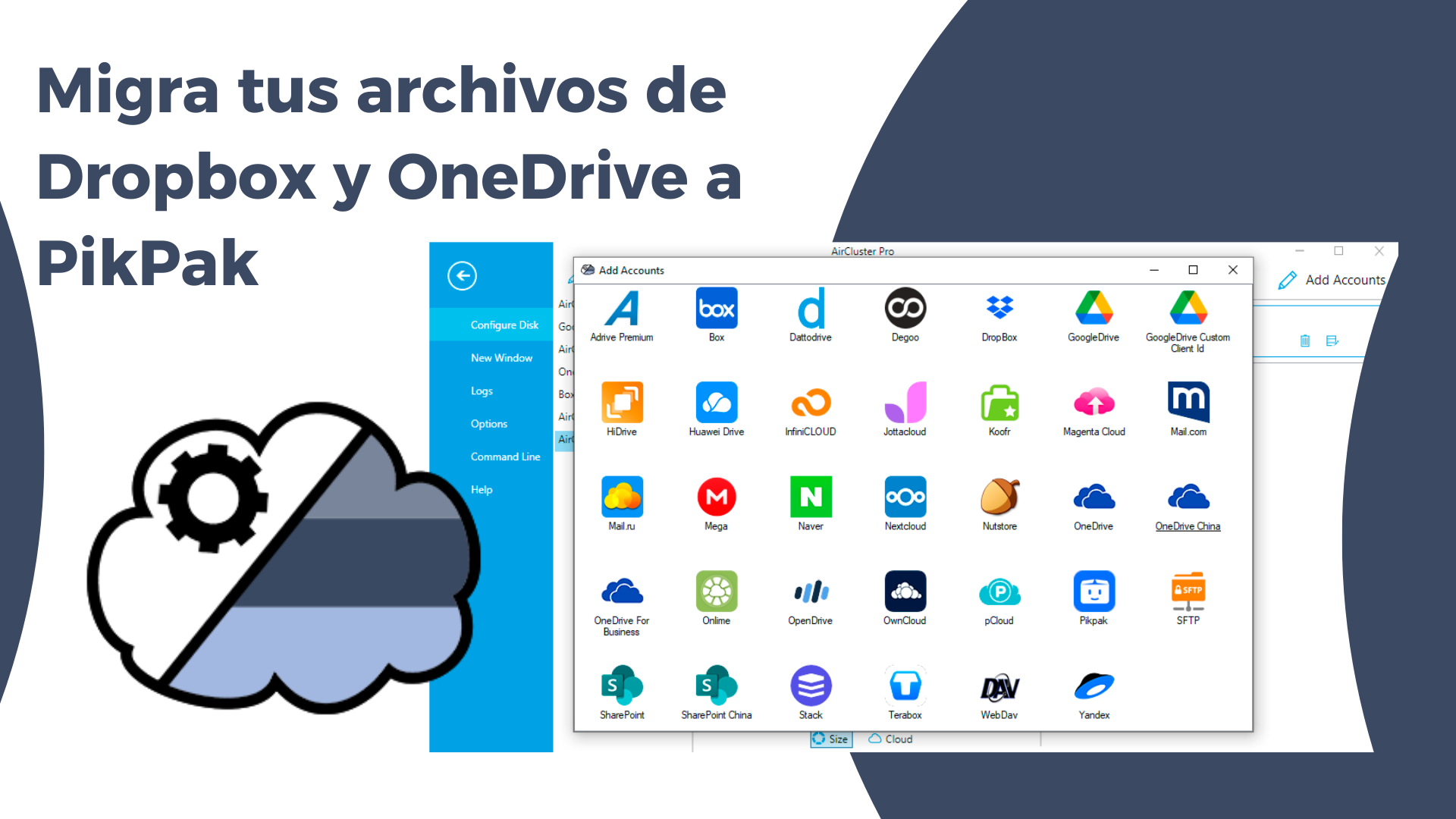 Migra tus archivos de Dropbox y OneDrive a PikPak